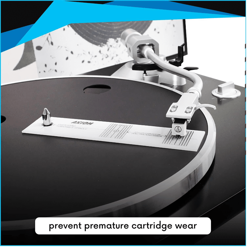 Axiom Turntable Cartridge Stylus Alignment Protractor Set Vinyl Record ...